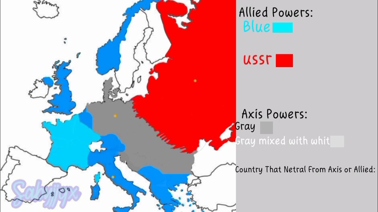 WW2 | Animated by sabyjjgx | ALLIED POWERS VS AXIS POWERS | War Animation | Mapwar Animation ...