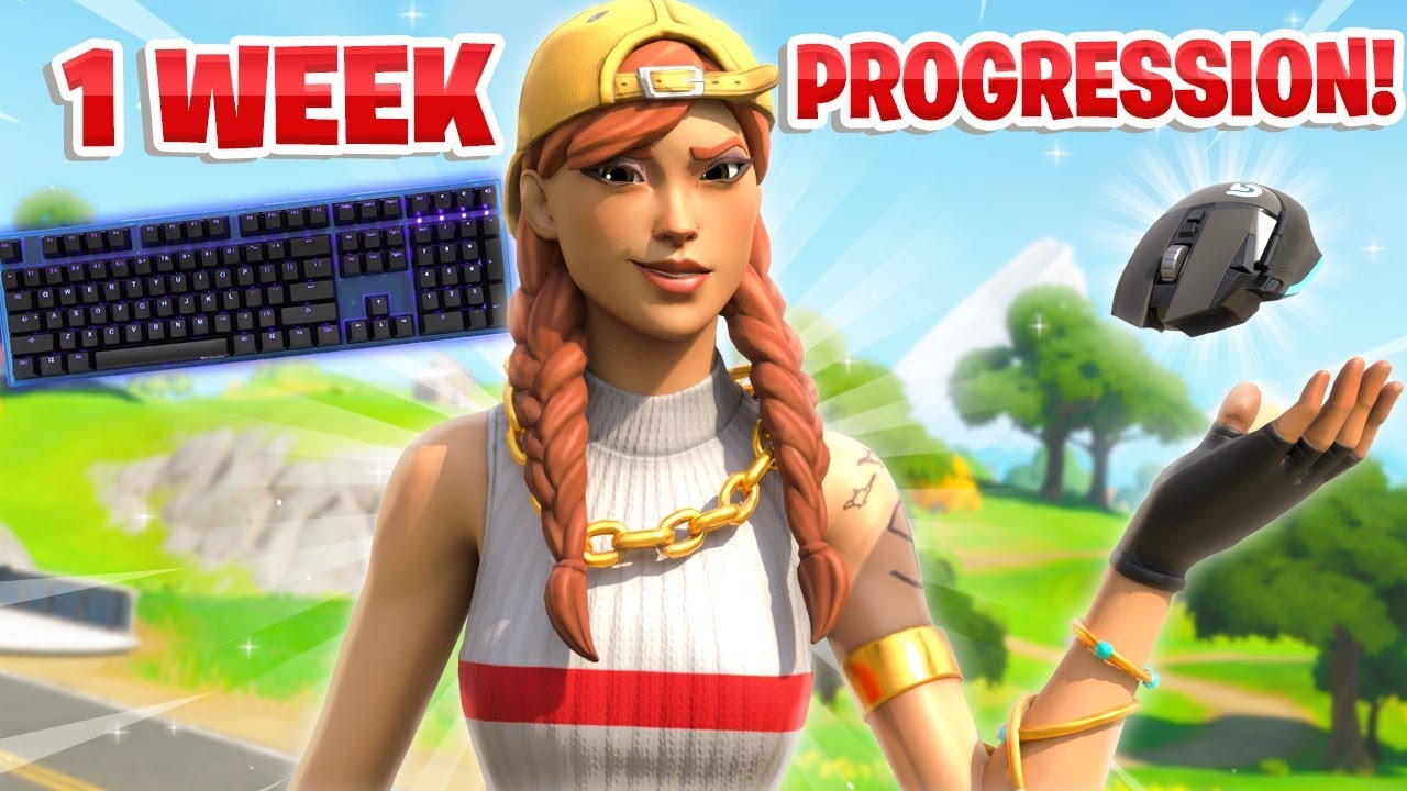 1 WEEK Fortnite Keyboard and Mouse Progression! (Controller to KBM ...