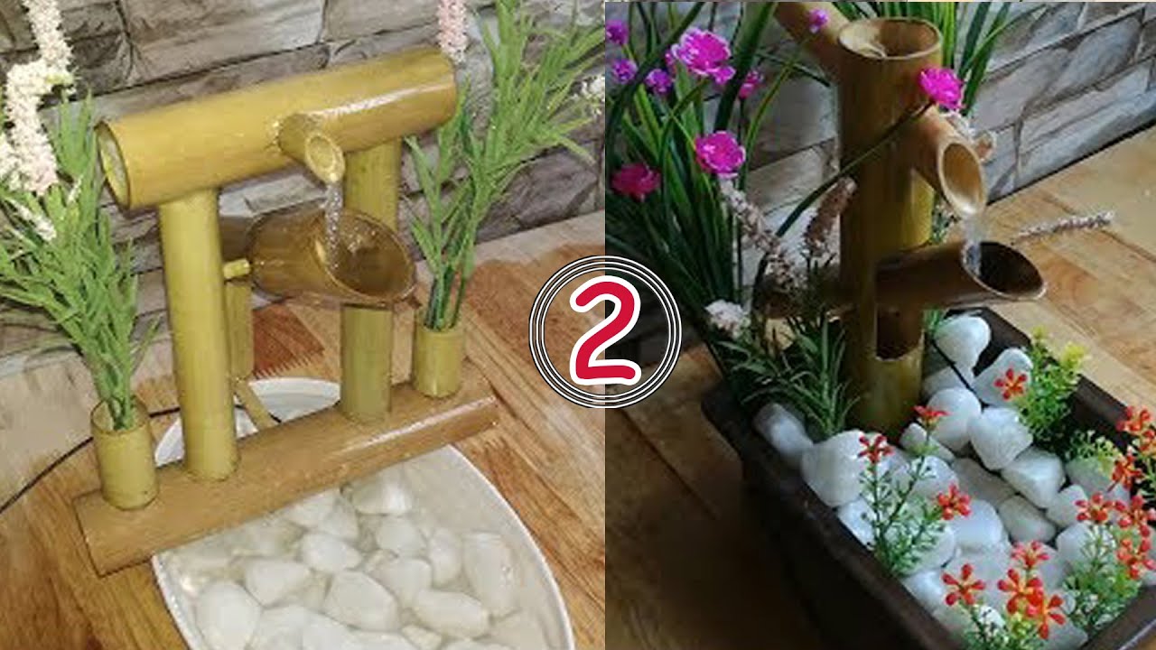 2 Idea HOW TO MAKE WONDERFUL BAMBOO WATER FOUNTAIN HOMEMADE - YouTube