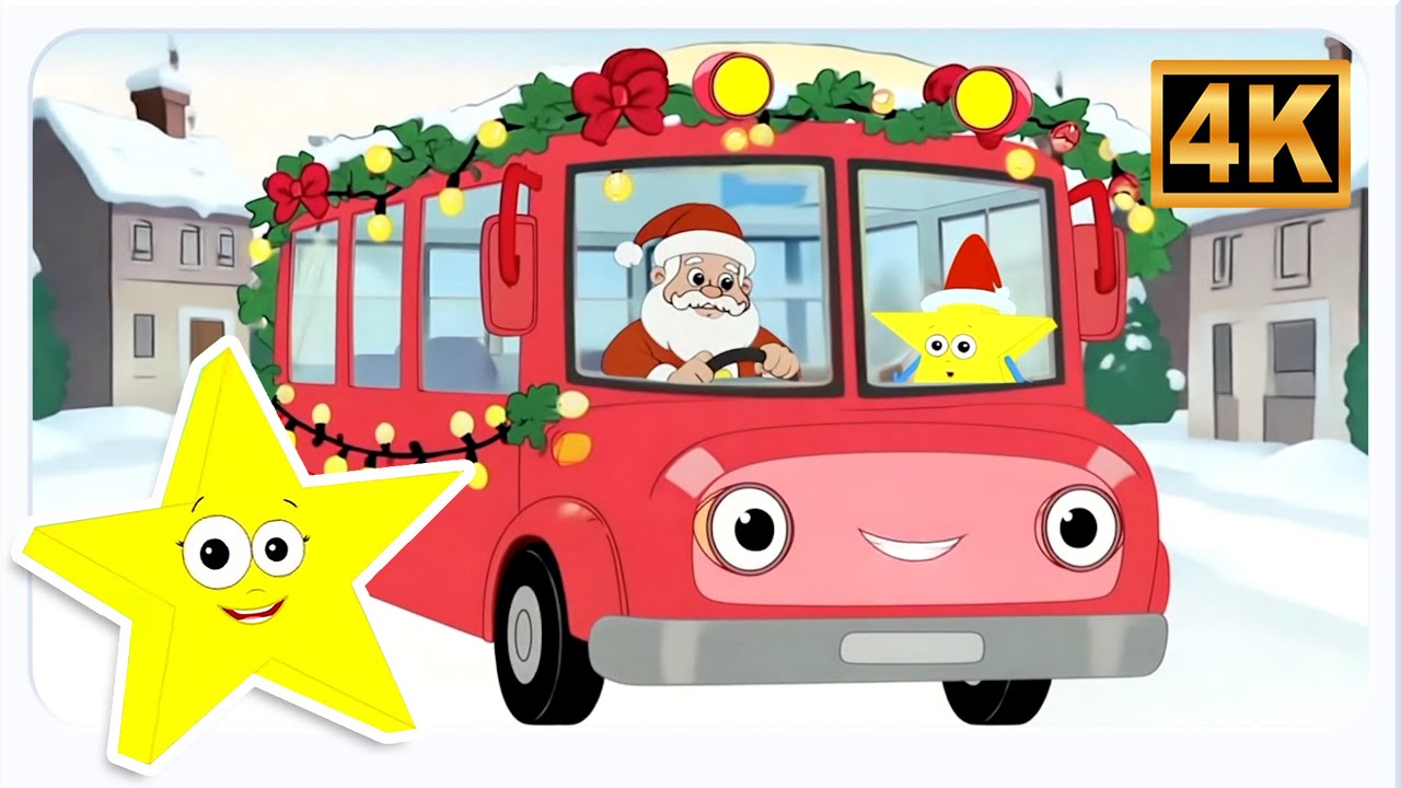 Christmas Wheels On the Bus - Fun Ride & Xmas Song for Kids - YouTube
