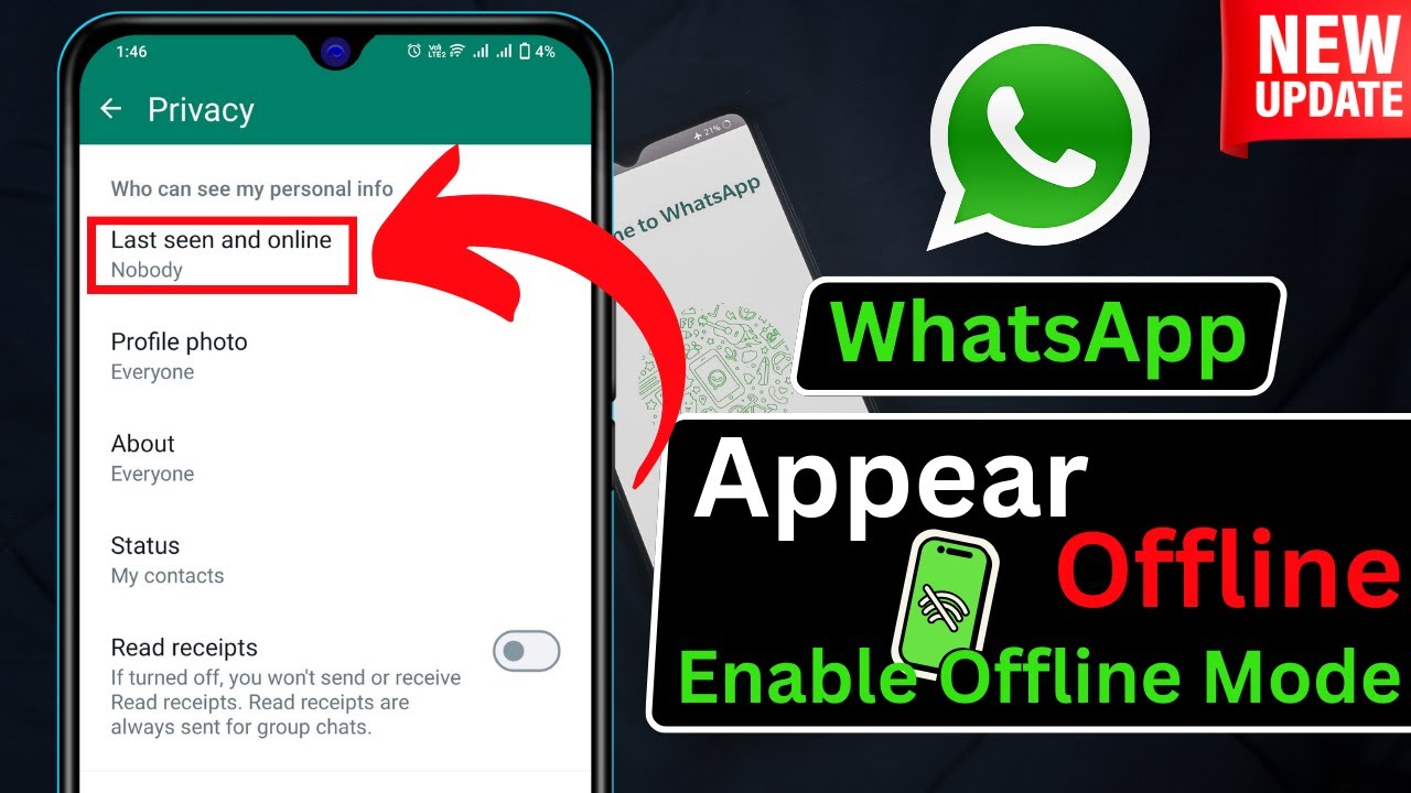 How To Appear Offline on WhatsApp (2024) | Show Offline WhatsApp ...