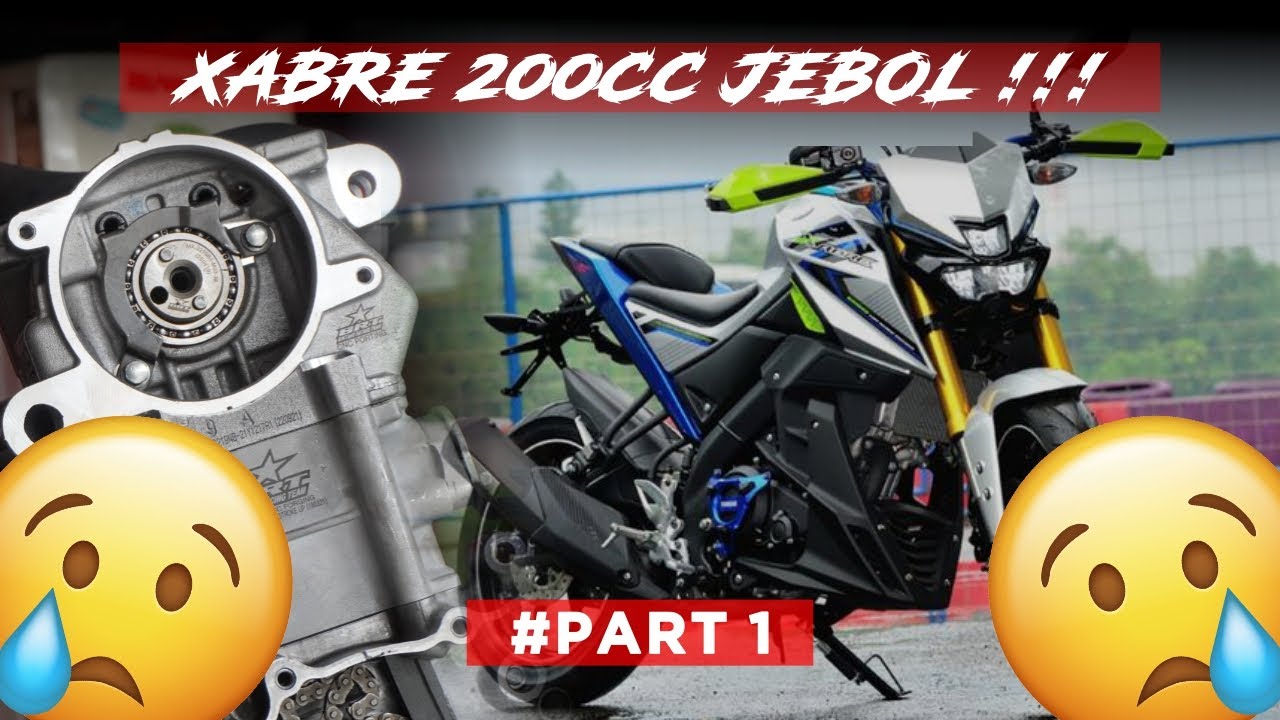 XABRE 200 CC JEBOLL PART 1 PENJEMPUTAN BANDUNG TANGGERANG ALAM SUTRA PP ...