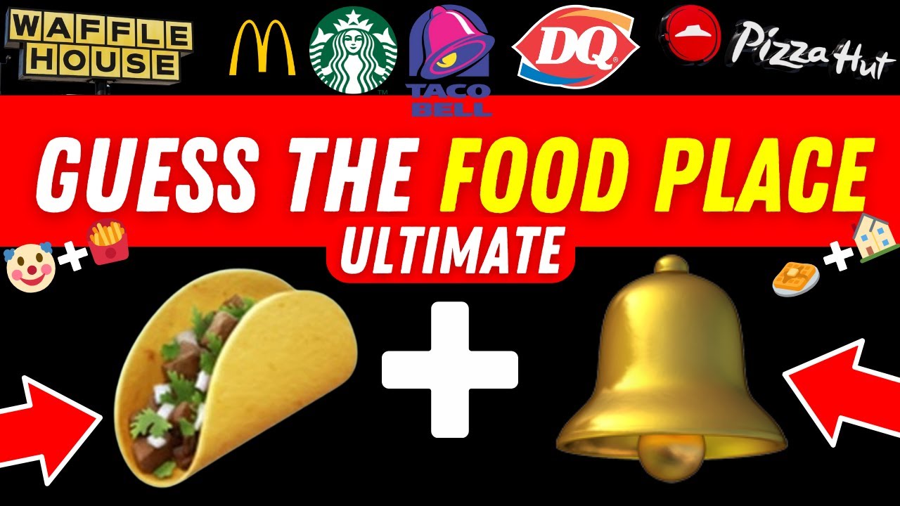 Guess The Fast Food Place by Emoji | Food Quiz - YouTube