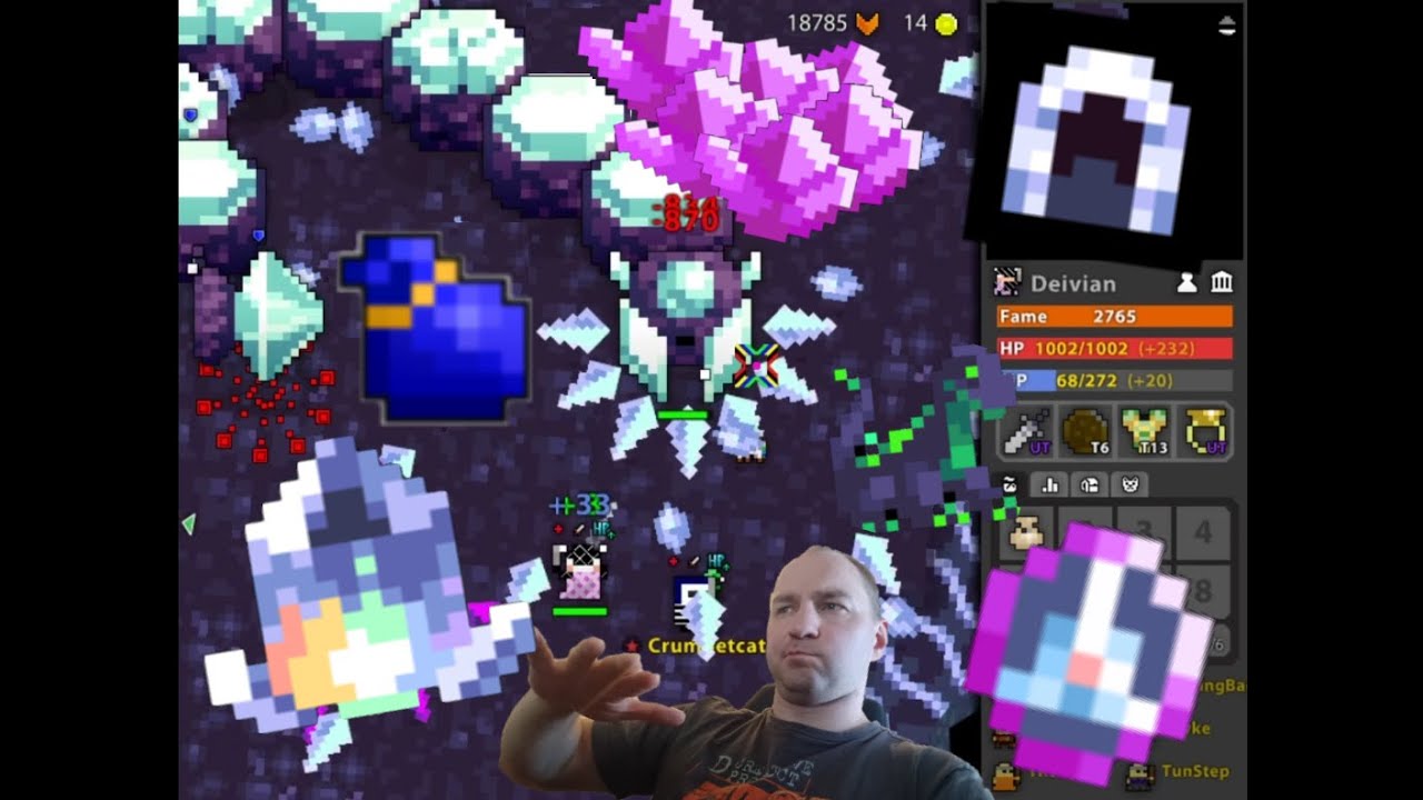 ROTMG - FUNGAL CAVERN + Crystal Cavern playthrough - YouTube