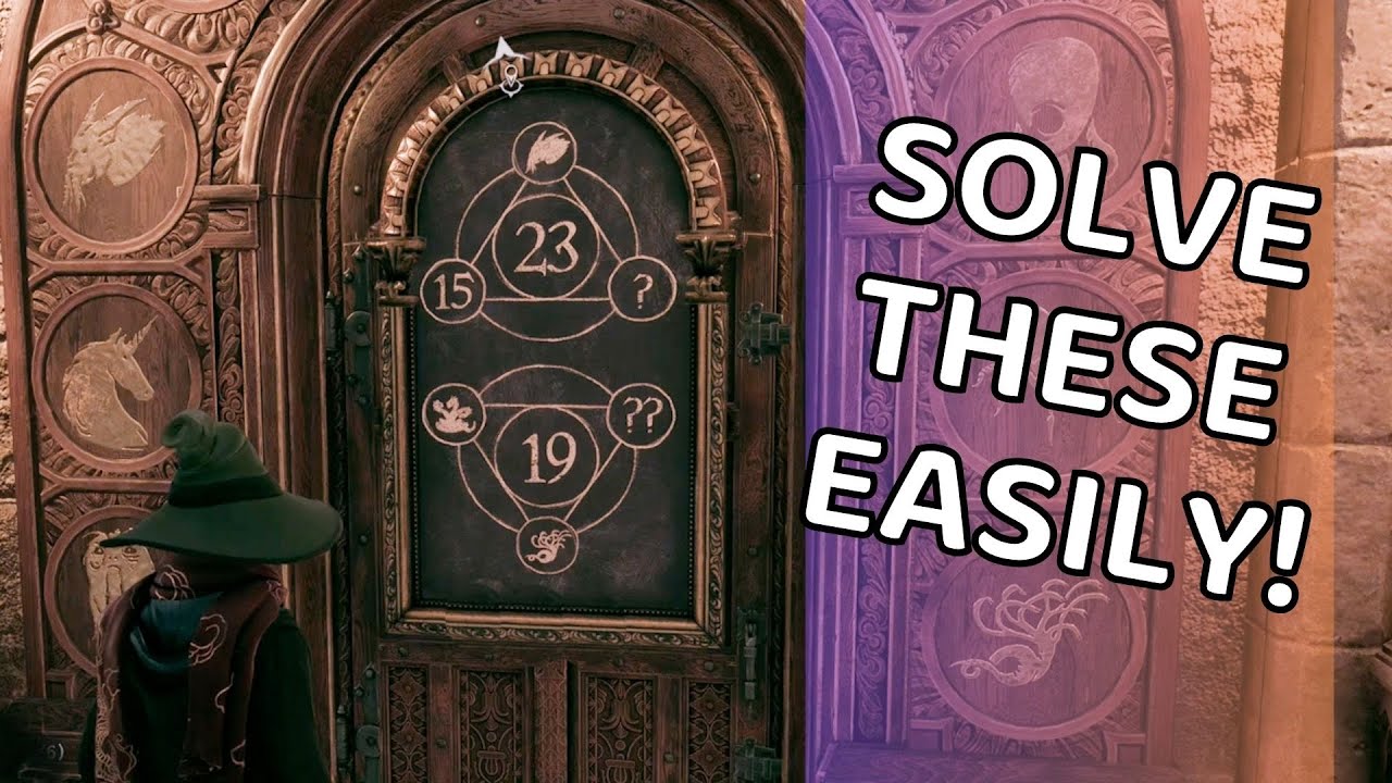 The Key to Solving The Puzzle Doors in Hogwarts Legacy - YouTube