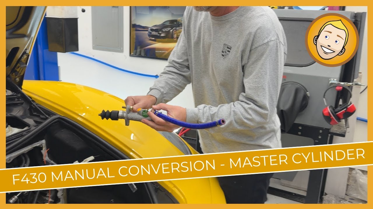 F430 Manual Swap (Part 4) Master Cylinder - YouTube