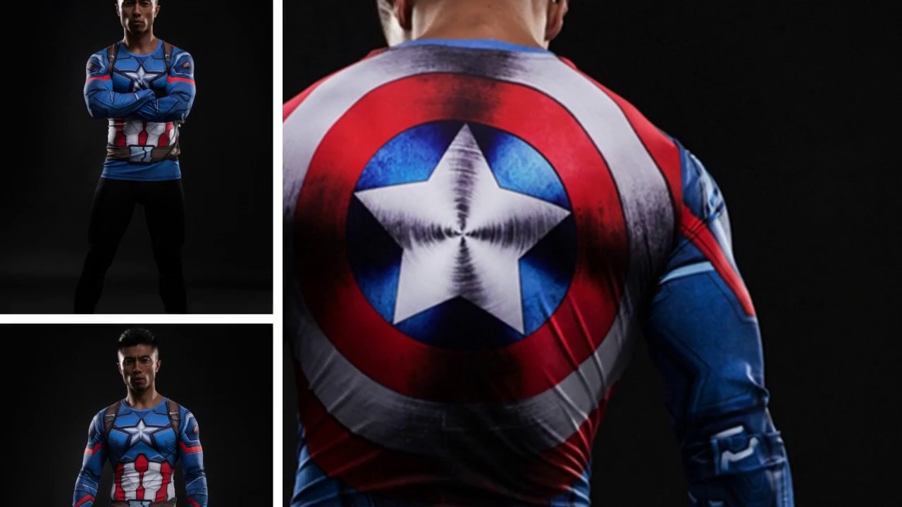 The Best Captain America Long Sleeves Compression Training T-shirt Ever ...