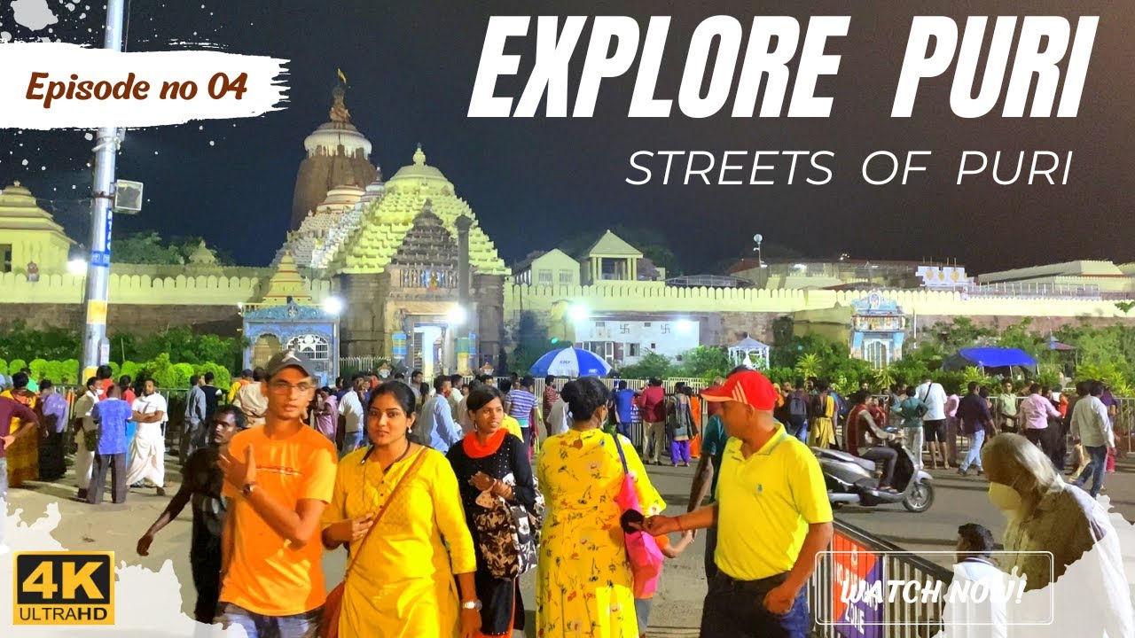 Puri : [4K] Walk | Bada Danda | Nearby Premises of Jagannath Temple ...