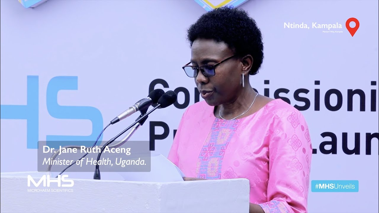 Hon. Minister Jane Ruth Aceng Speech on the launch of Microhaem ...