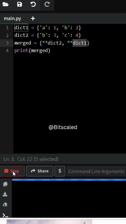 How to merge two dictionaries in python? #pythoninterview #python #pythonlearning - YouTube