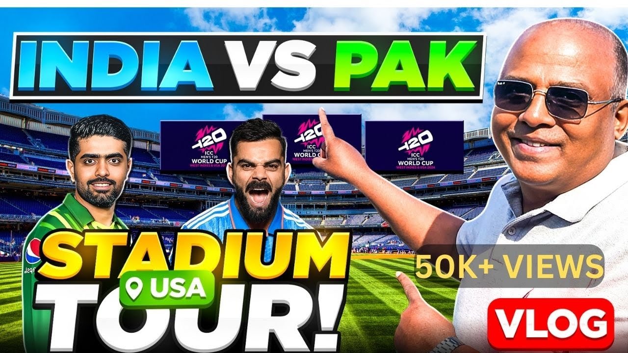 Exclusive IND vs PAK T20 World Cup Stadium Tour! | NYC DESI - YouTube