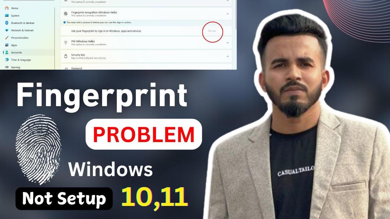 How To Setup Fingerprint In Windows 11 | Computer Hp, Dell, Lenovo, Asus - YouTube