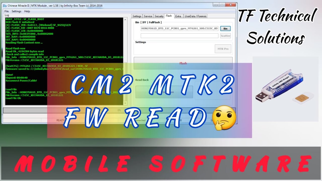CM2 MTK Flash Tab | how to read firmware with cm2 | CM2 Course part 11 ...