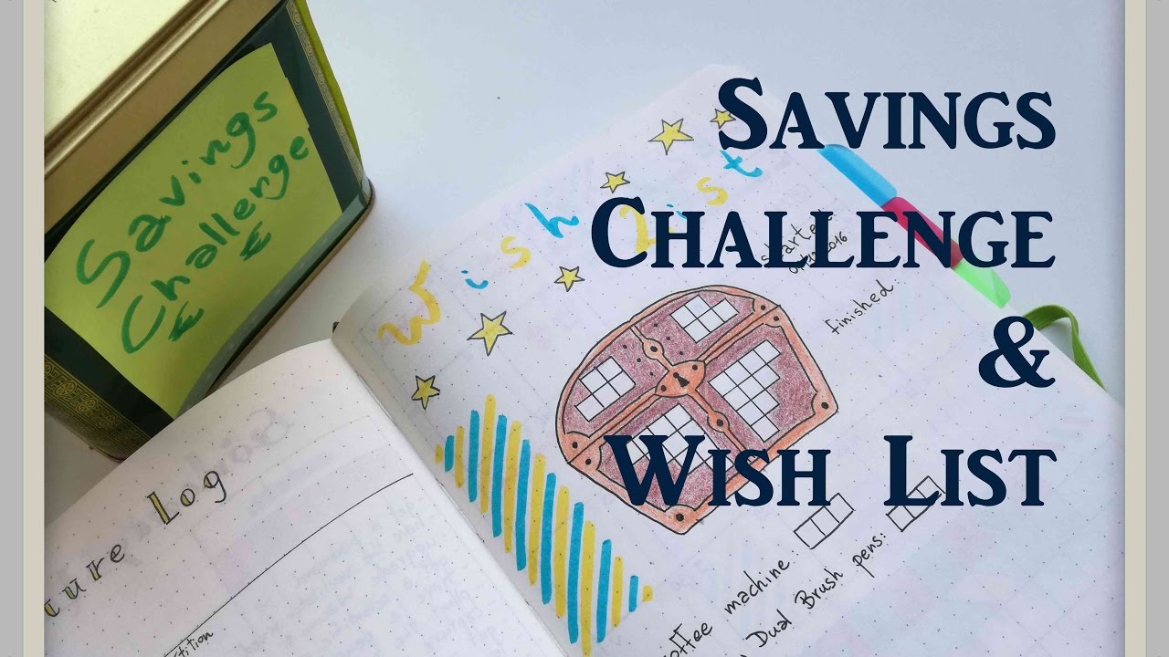 Savings Challenge & Wish List in my Bullet Journal | The Boosted ...