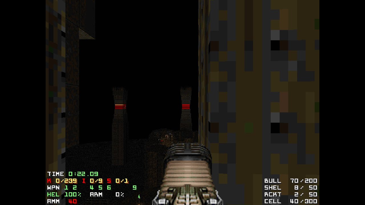 DOOM II - New Wad Sampler - The Gap - HNTR - First Try! - YouTube