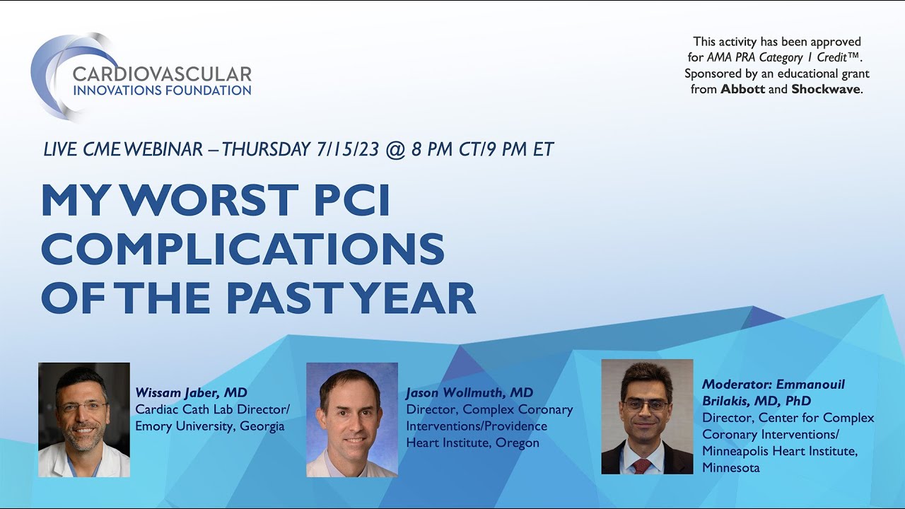 My Worst PCI Complications of the Past Year - YouTube