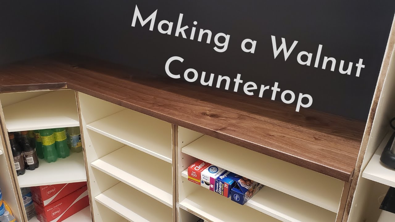 Building Our Dream Pantry: Episode 3 // Custom Walnut Countertop ...