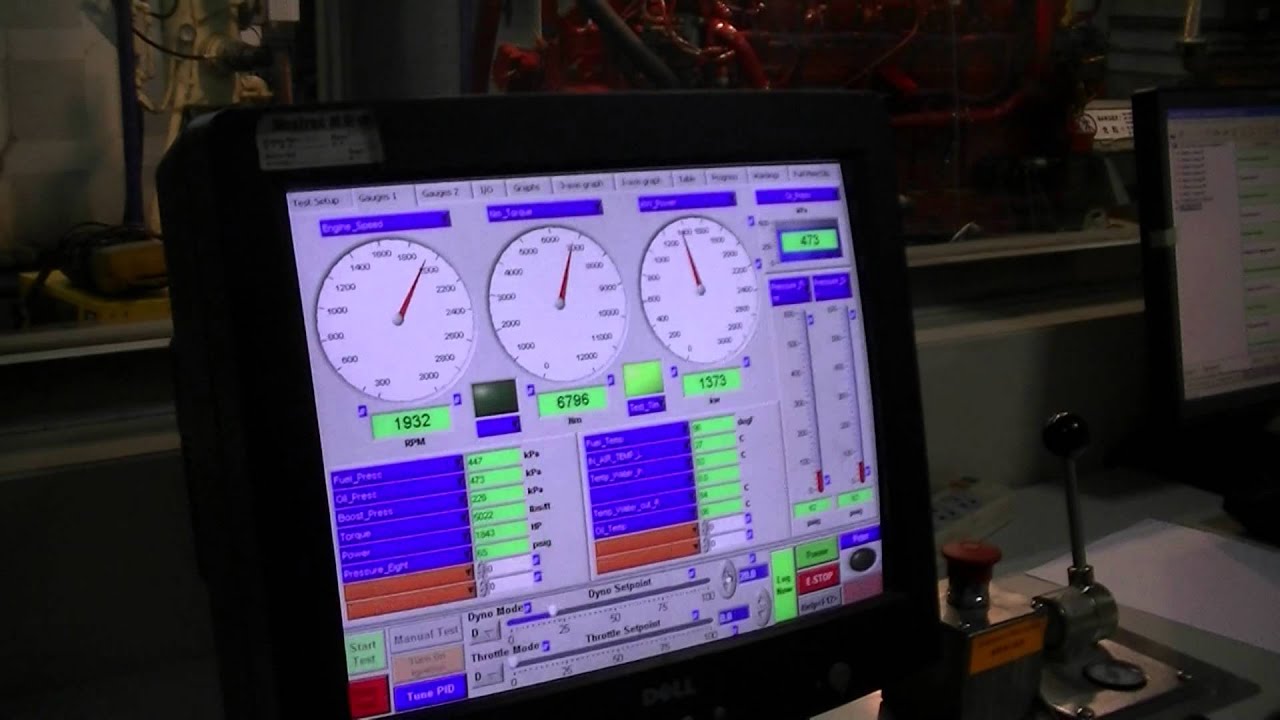 CAT 3512 Engine DYNO - YouTube