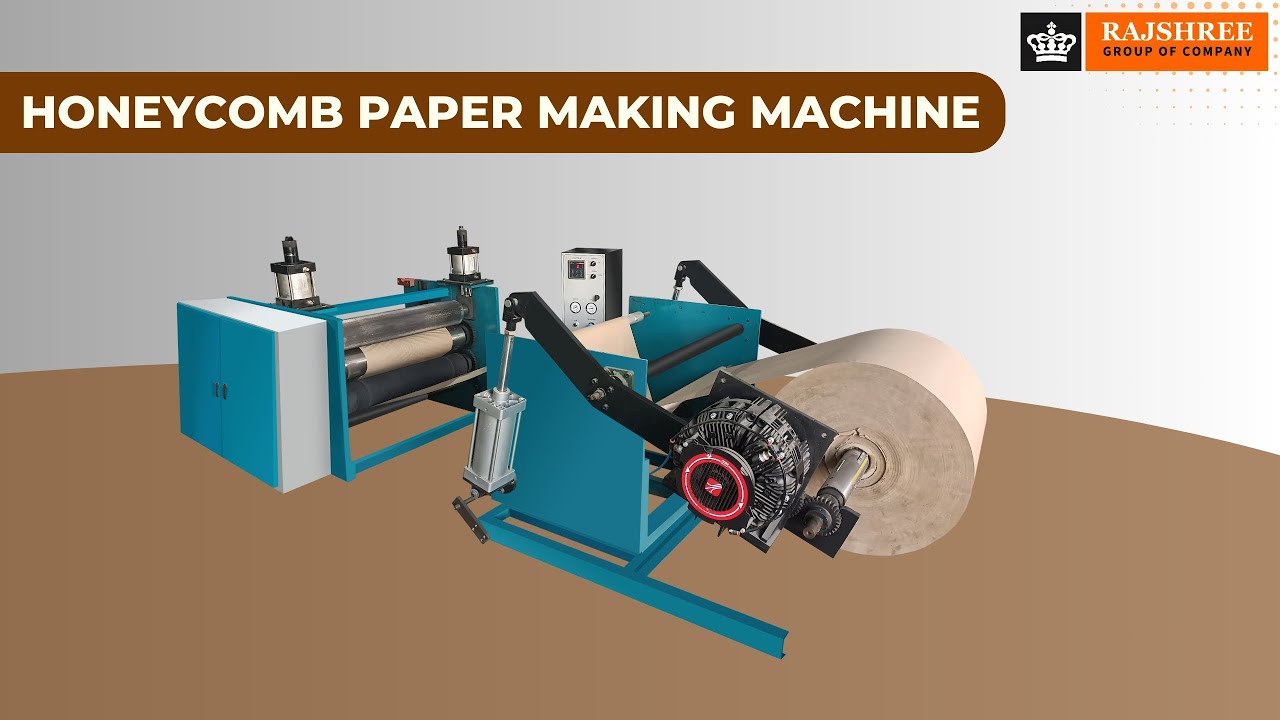 HONEY COMB PAPER MAKING MACHINE - YouTube