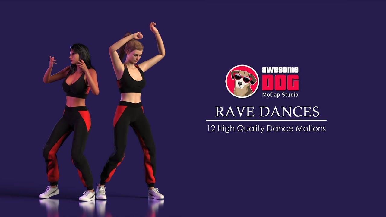 Rave Dance MoCap Motions iClone Demo - YouTube