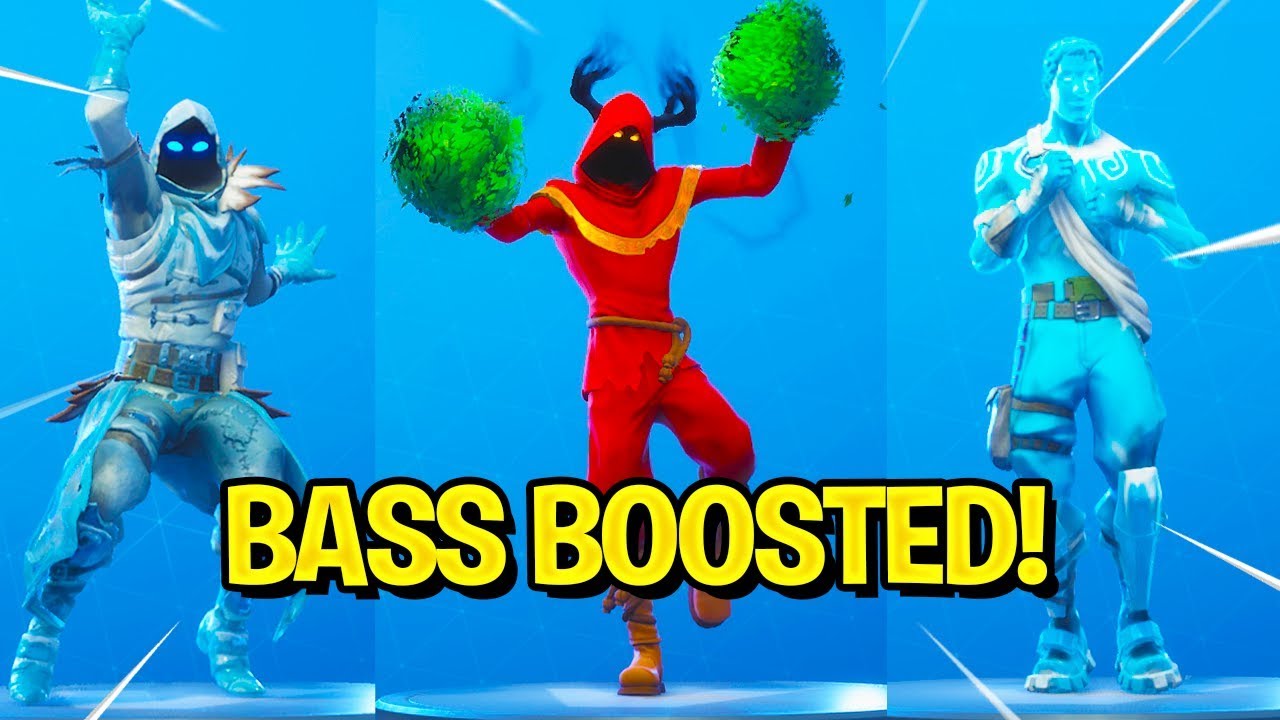 Fortnite New Skins & Emotes (Bass Boosted) - YouTube