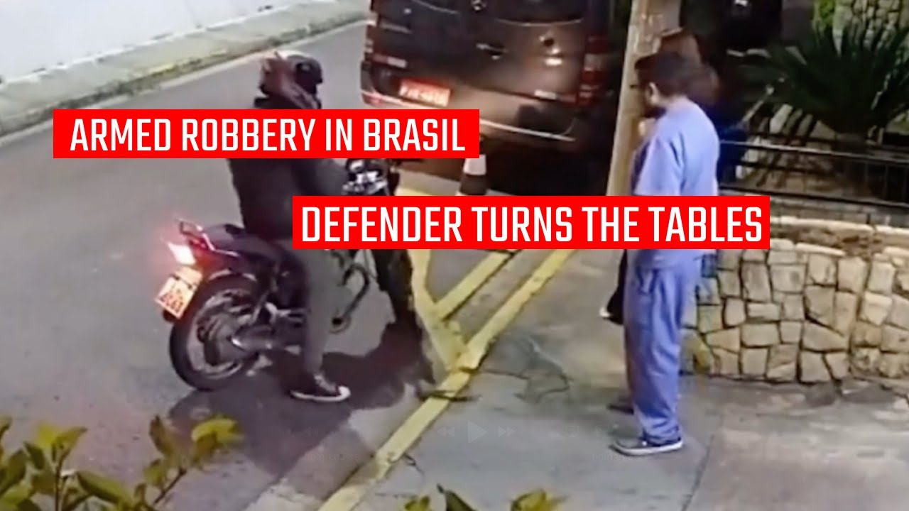 Armed Robbery in Brazil | Defender Turns the Tables with Quick ...