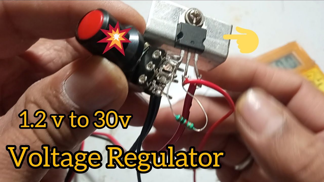 How To make LM 317 voltage Regulator 1.2v to 35v step up step down ...