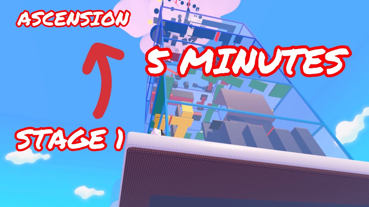 Obby but you’re a cube TOWER OBBY stages 1-8 in 5 minutes - YouTube
