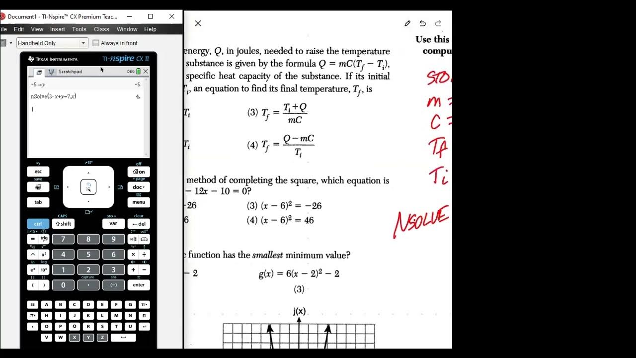 When to Use nSolve: Solving Multi-Variable Equations(Part III) - YouTube