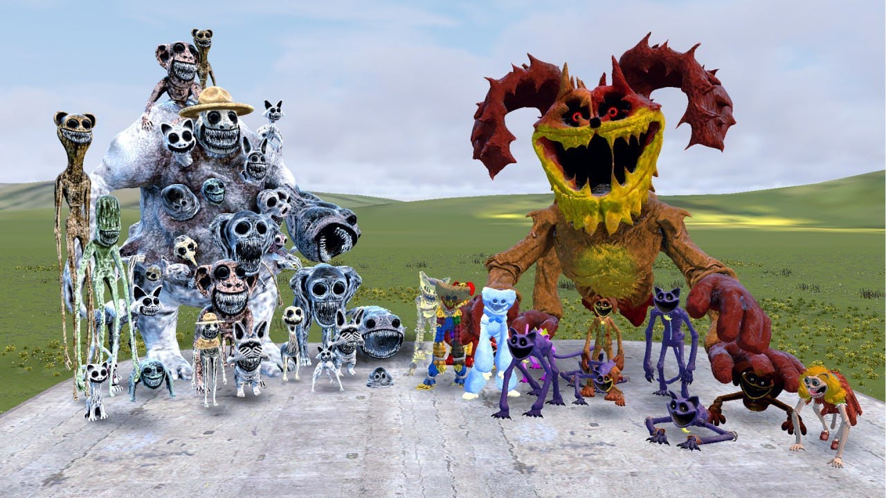 NEW ALL ZOONOMALY MONSTERS vs POPPY PLAYTIME FAMILY POPPY PLAYTIME ...