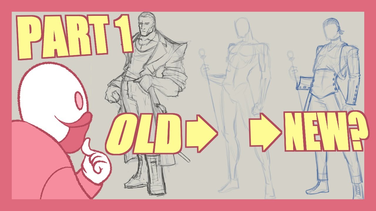 Redesigning An Old Character For My Comic (Part 01) - YouTube