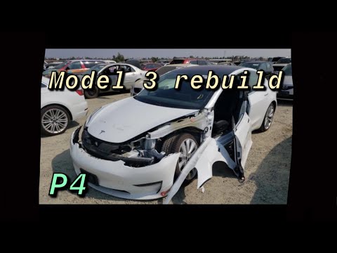 Rebuilding a crashed Performance Tesla Model 3 “p4" - YouTube