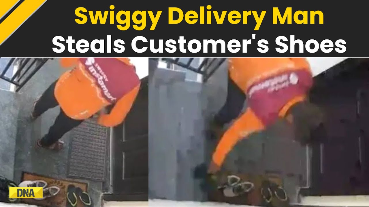 Watch! Swiggy Delivery Man Caught Stealing Shoes From Customer's Flat ...
