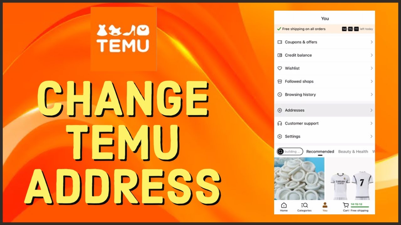 How to Change Address on Temu App 2023? - YouTube