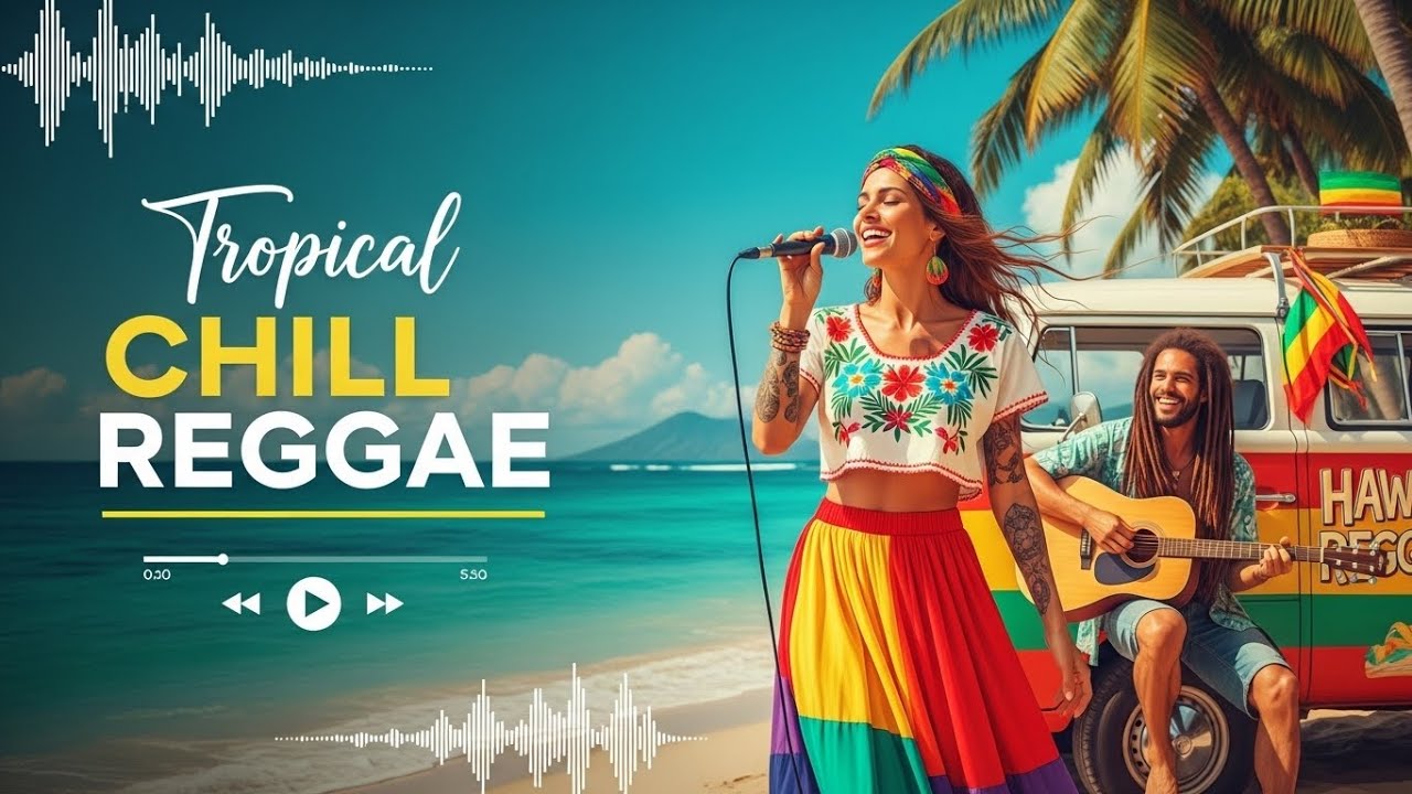 Hawaiian Relaxing Music Soft Ukulele Reggae Songs on the Peaceful Beach ...