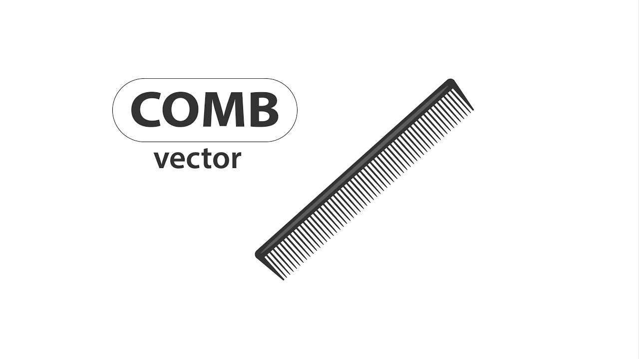 Comb vector in Adobe Illustrator CC: the easiest way - YouTube