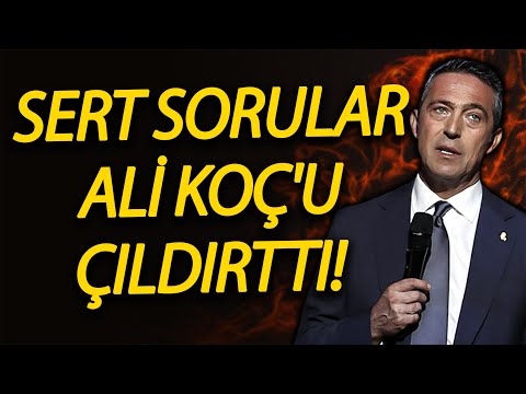 Sert sorular Ali Koç'u çıldırttı! Eller cepte fotoğraf ve kalitesiz transferler sorusu...