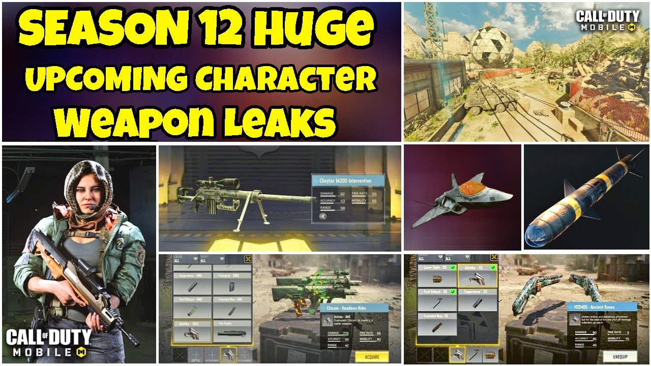 SEASON 12 Upcoming Character Weapon Leaks Cod Mobile | Cod Mobile S12 ...