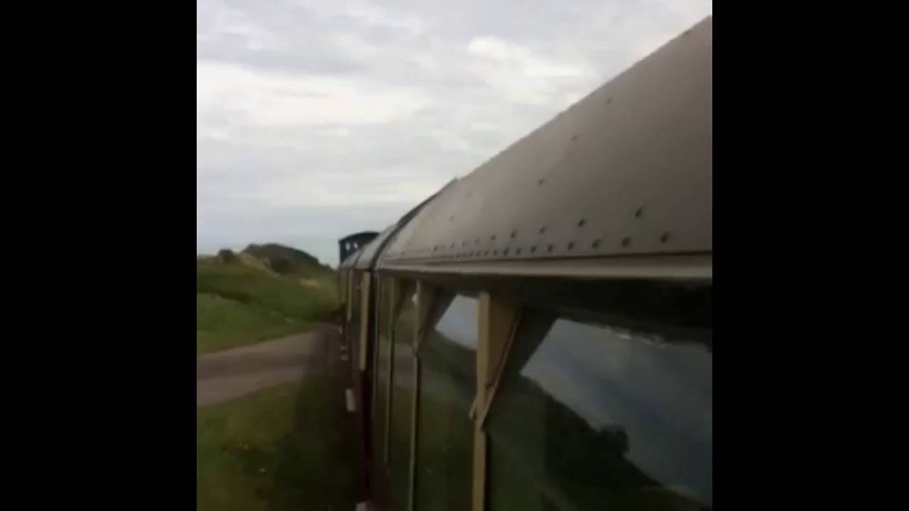 Driving the Alderney Train 2016 - YouTube