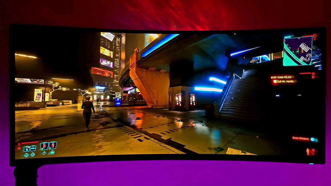 Cyberpunk OLed Gameplay - Aw3423dw - YouTube