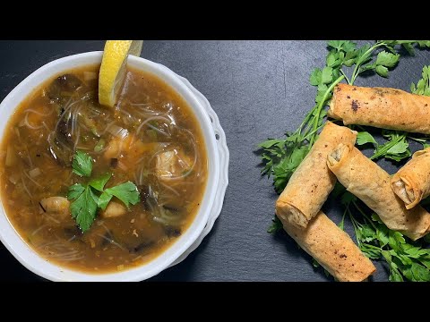 Soupe chinoise aux crevettes 🦐 الشربة الصينية بالقمرون