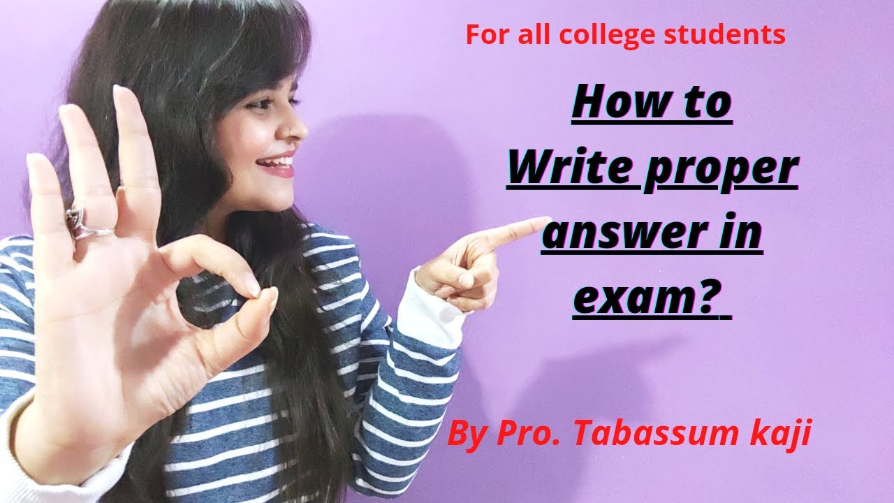How to write proper answer in exam??? પરિક્ષા મા યોગ્ય ઉત્તર કઈ રીતે ...