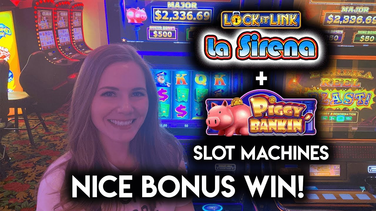 BONUS! Nice Win! Lock-it Link Piggy Banking Slot Machine! - YouTube