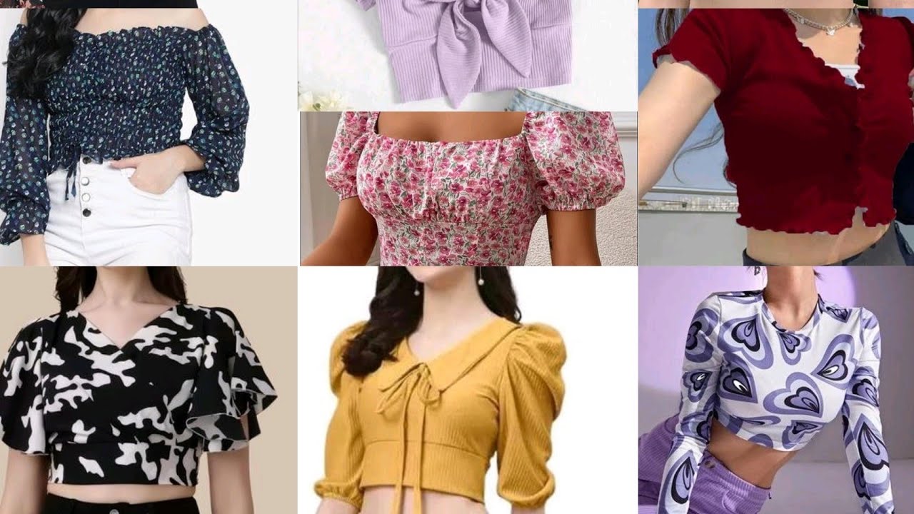 💕Messho crop top design 💕#new look #fashion 💕 - YouTube