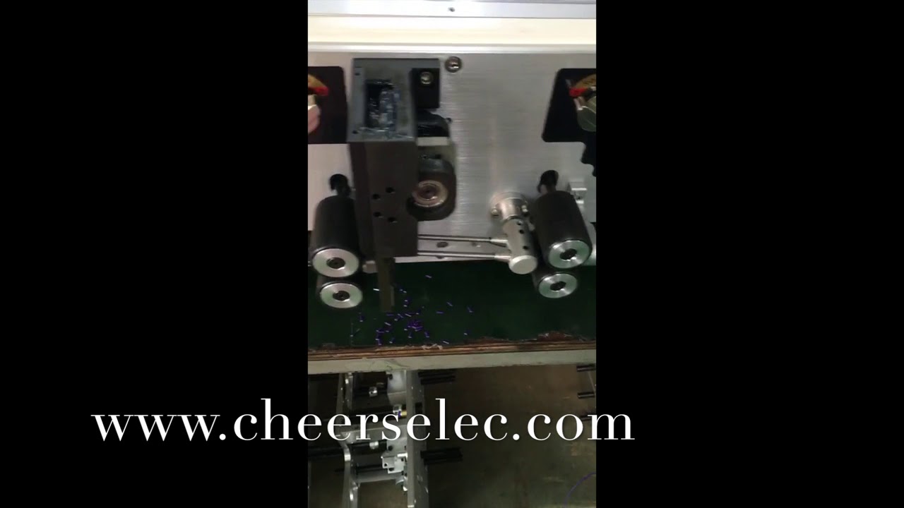 wire strip cut machine - YouTube