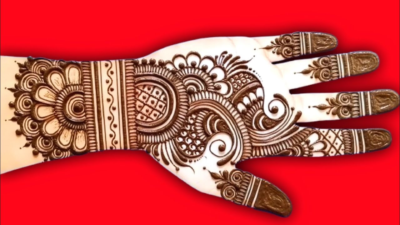 Simple Arabic FrontHand Mehndi Design/Easy Mehndi design ...