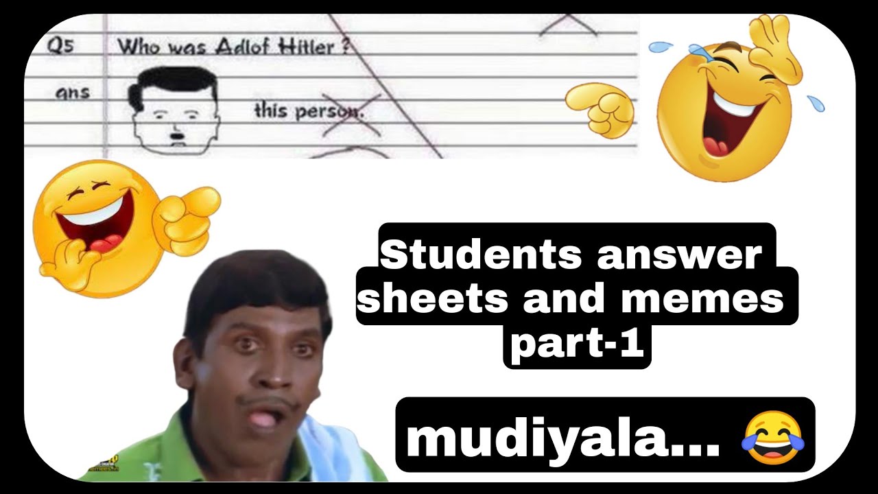 Random memes and students answer sheets...part -1 - YouTube