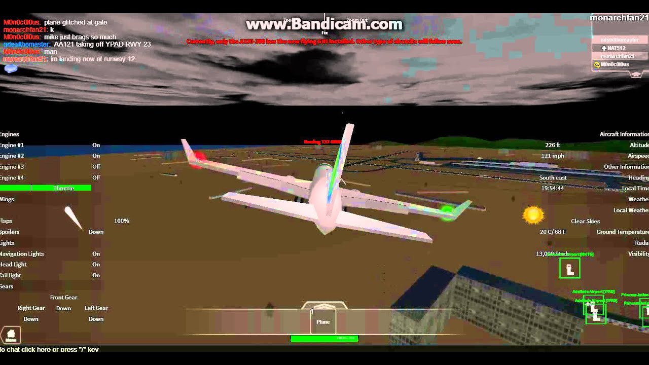 roblox transavia boeing 737-800 bad landing at ypad - YouTube