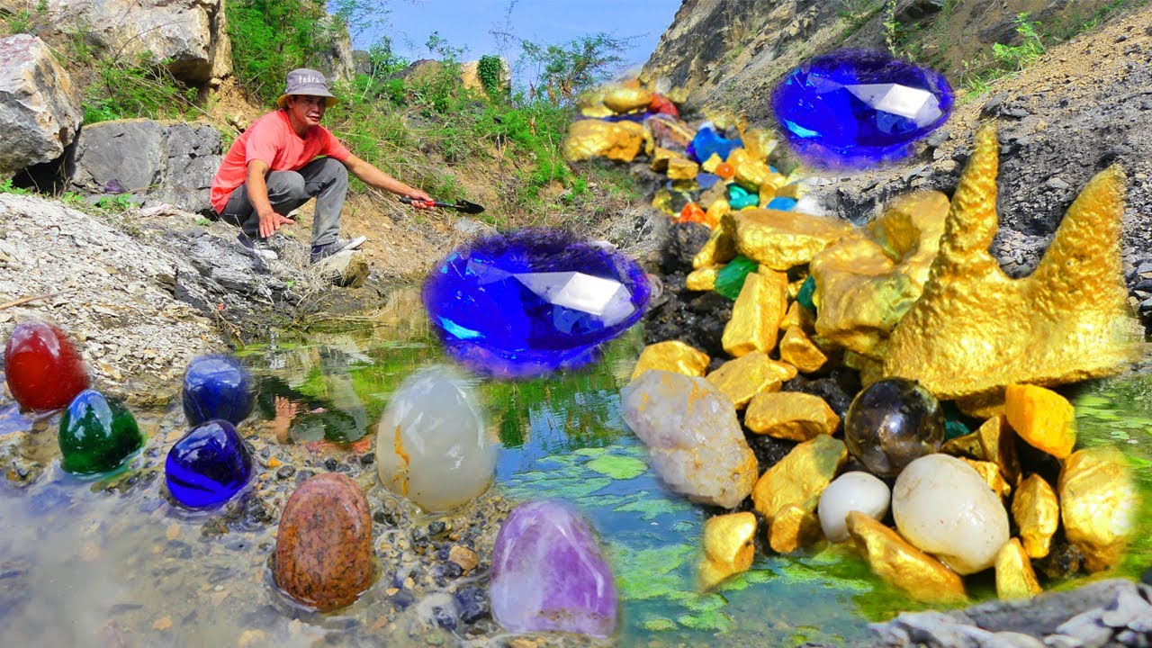 I was lucky to find gems and diamonds in a gold mine. - YouTube