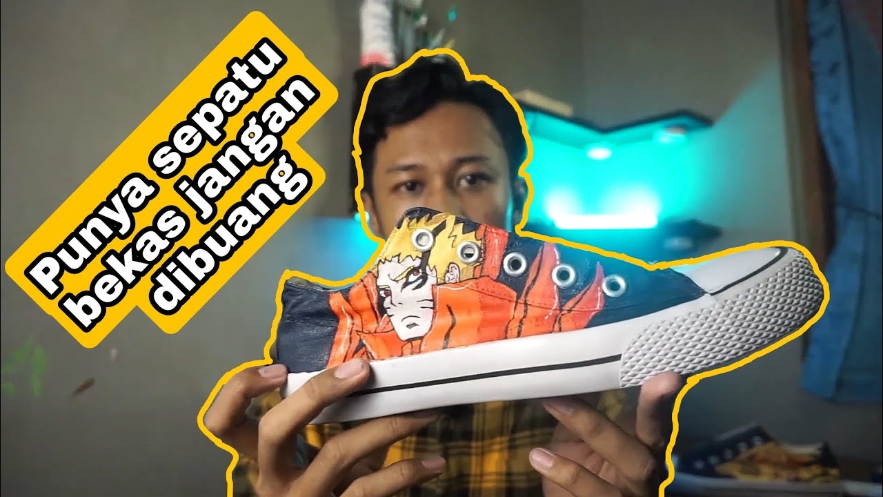 Custom sepatu yang udah buluk jadi bagus lagi - YouTube